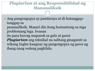 Tungkulin at responsibilidad | PPTX