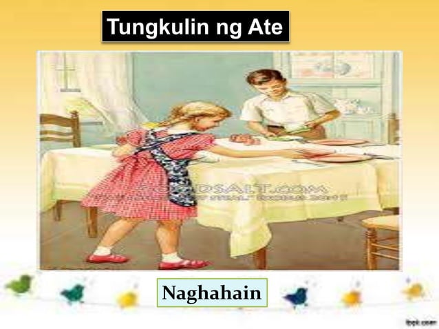 Tungkulin ng bawat kasapi ng pamilya | PPTX