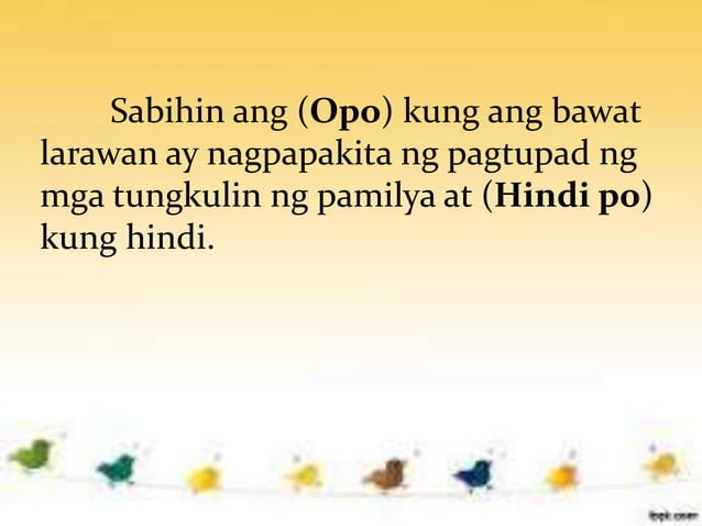Tungkulin ng bawat kasapi ng pamilya | PPTX