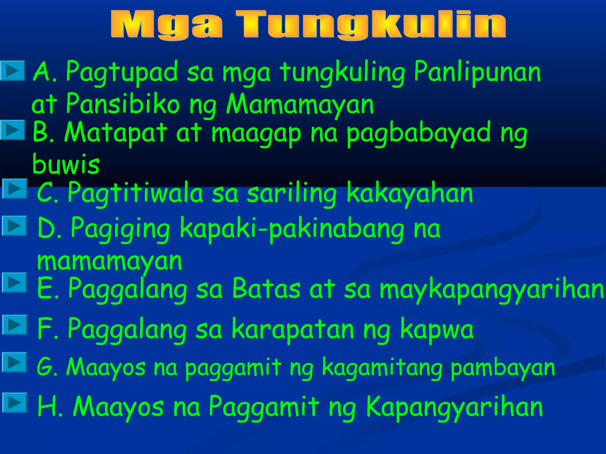 Tungkulin ng mamamayan | PPT