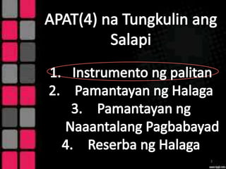 Tungkulin ng salapi | PPTX