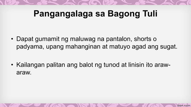 Tungkulin sa sarili sa panahon ng pagdadalaga o Tungkulin sa sarili sa panahon ng pagdadalaga o