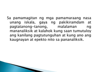 Tungo sa maka Pilipinong Pananaliksik. | PPTX