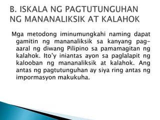 Tungo sa maka Pilipinong Pananaliksik. | PPTX