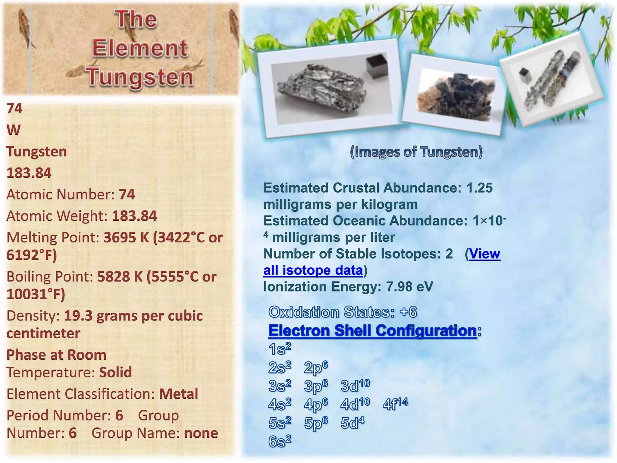 Tungsten | PPTX