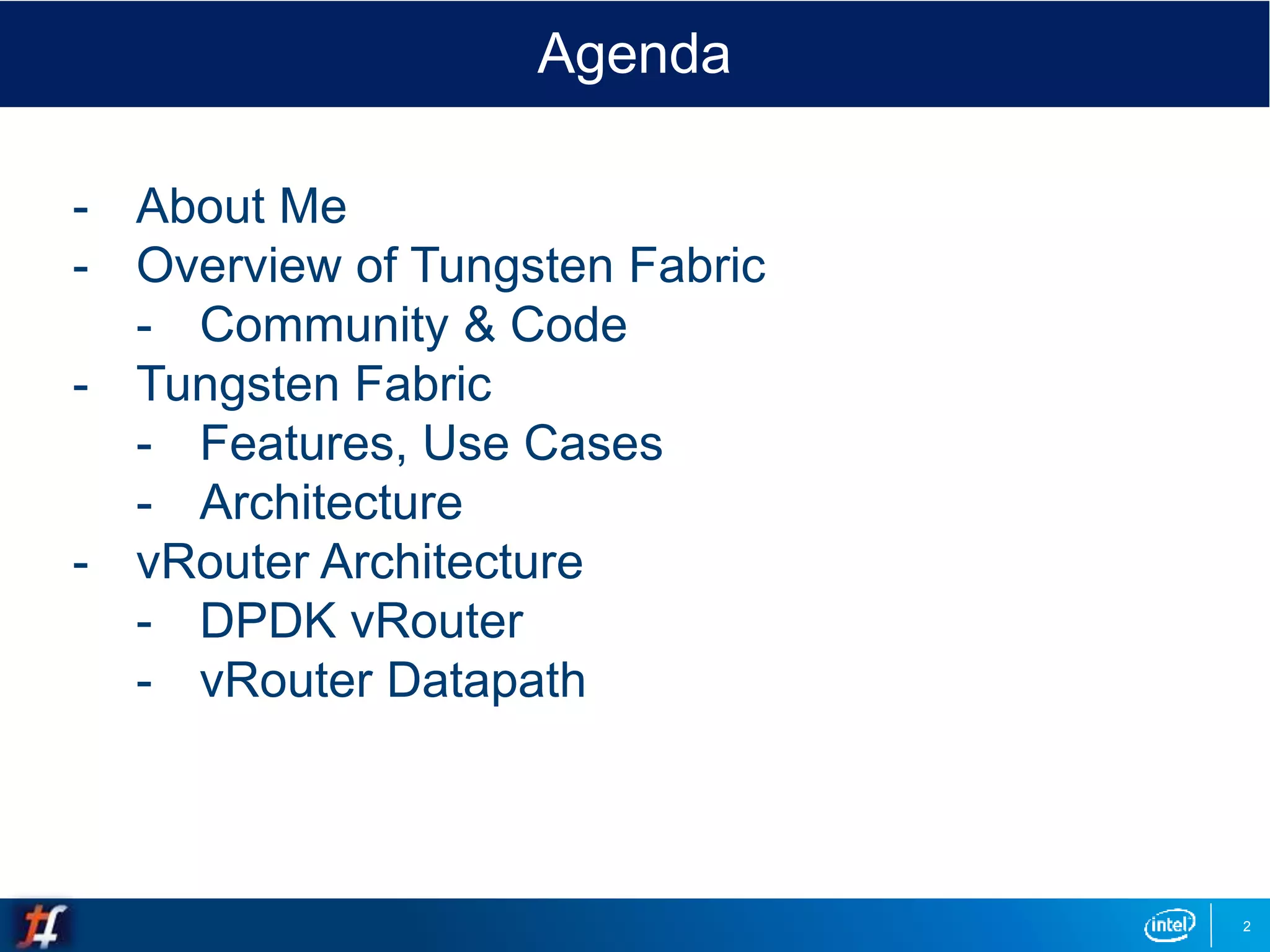 Tungsten Fabric and DPDK vRouter Architecture | PPTX | Computer Networking | Computing