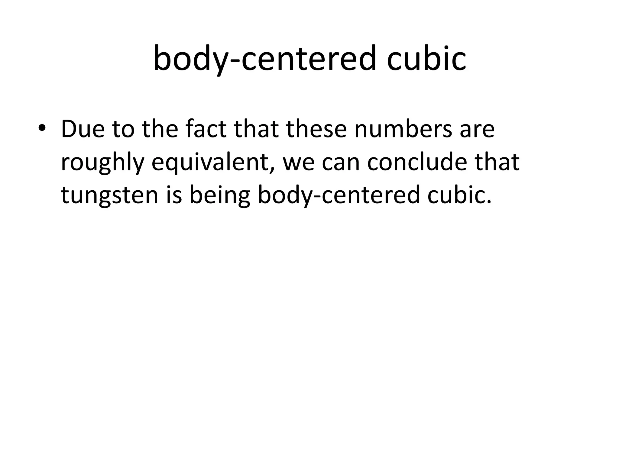 Tungsten unit cell | PPTX