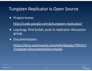 Tungsten University: Setup and Operate Tungsten Replicators | PPT
