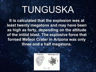 What Happened at Tunguska in 1908? | PPTX