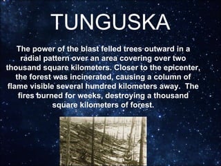 What Happened at Tunguska in 1908? | PPTX