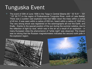 Tunguska Event by group6 | PPS