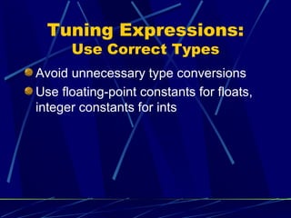 Code Tuning | PPT