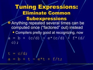 Code Tuning | PPT