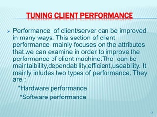 Tuning database performance | PPTX