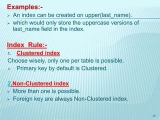 Tuning database performance | PPTX