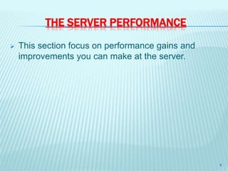 Tuning database performance | PPTX | Databases | Computer Software and Applications