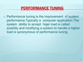 Tuning database performance | PPTX