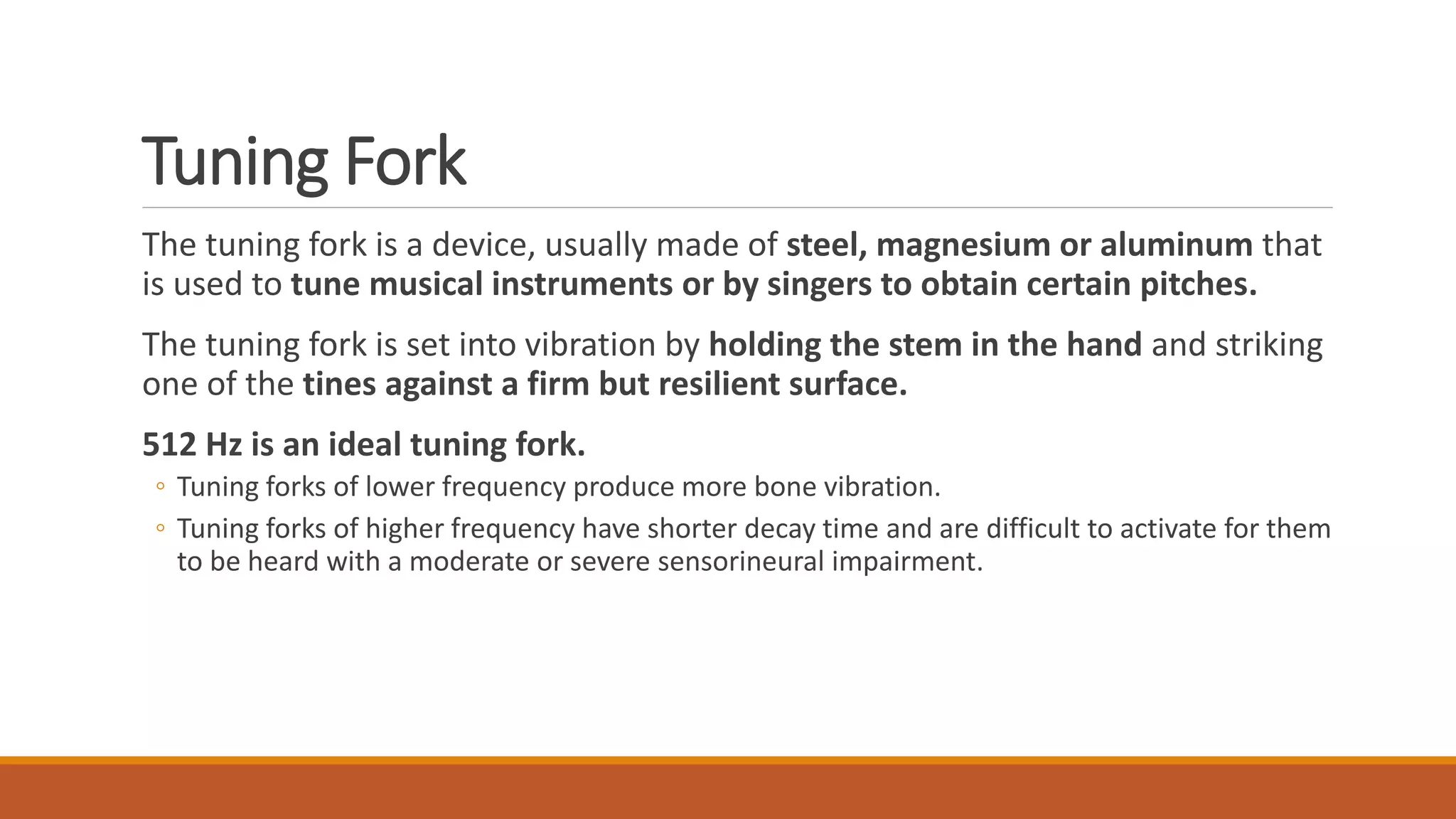 Tuning fork and tests | PPTX
