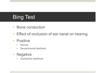 Tuning fork tests | PPTX