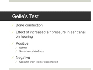 Tuning fork tests | PPTX