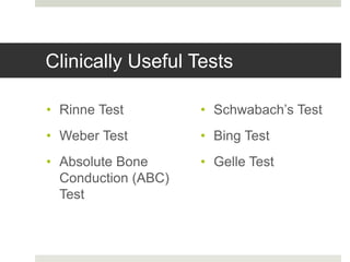 Tuning fork tests | PPTX