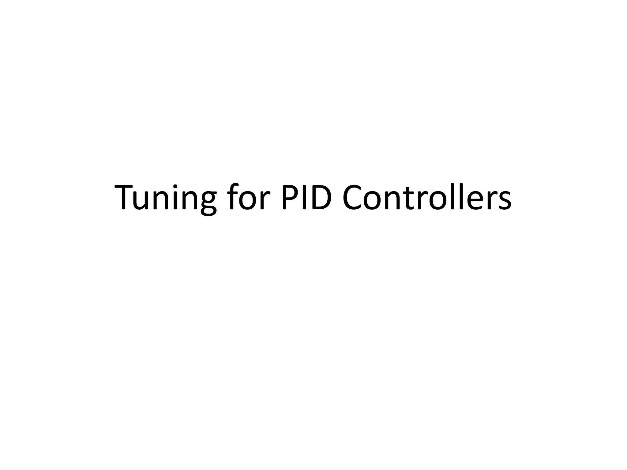 Tuning for PID Controllers.pdf