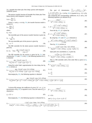 Tuning of IMC-based PID controllers for integrating systems with time delay | PDF