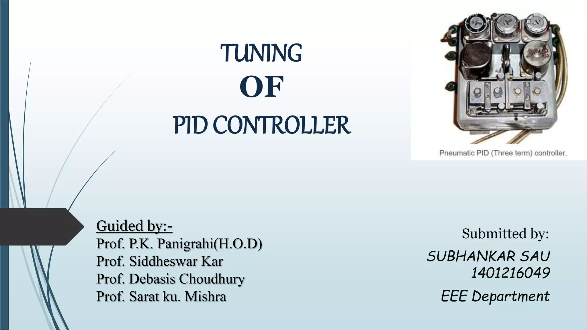 Tuning of pid controller | PPT Tuning of pid controller | PPT