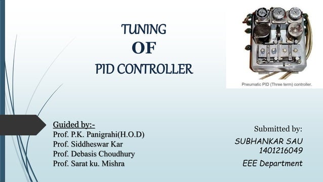 Tuning of pid controller | PPTX