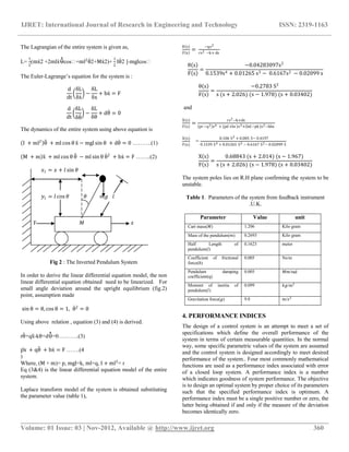 Tuning of pid controller of inverted pendulum using genetic algorithm | PDF