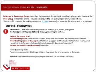 Structured Lesson Protocols Powerpoint | PPT