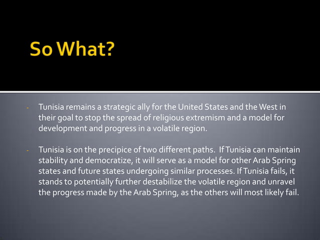Tunisia: A Divergent Path | PPTX | Islam | Religion & Spirituality