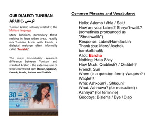 Tunisia crossroads of cultures | PPTX