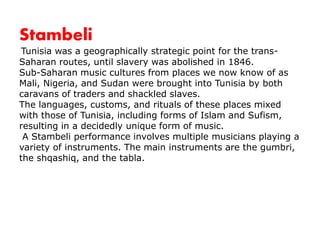 Tunisian music | PPTX