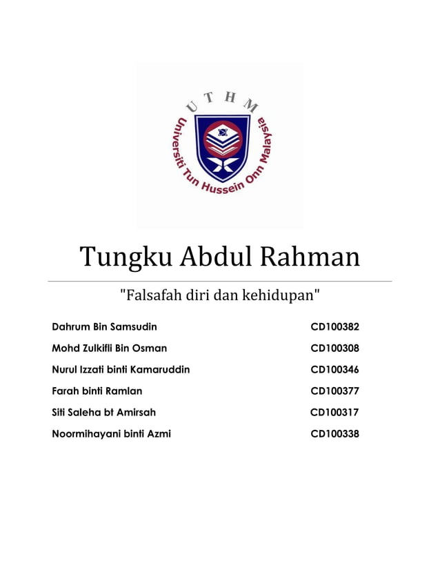 Tunku abdul rahman | DOC