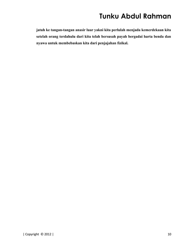 Tunku abdul rahman | DOC