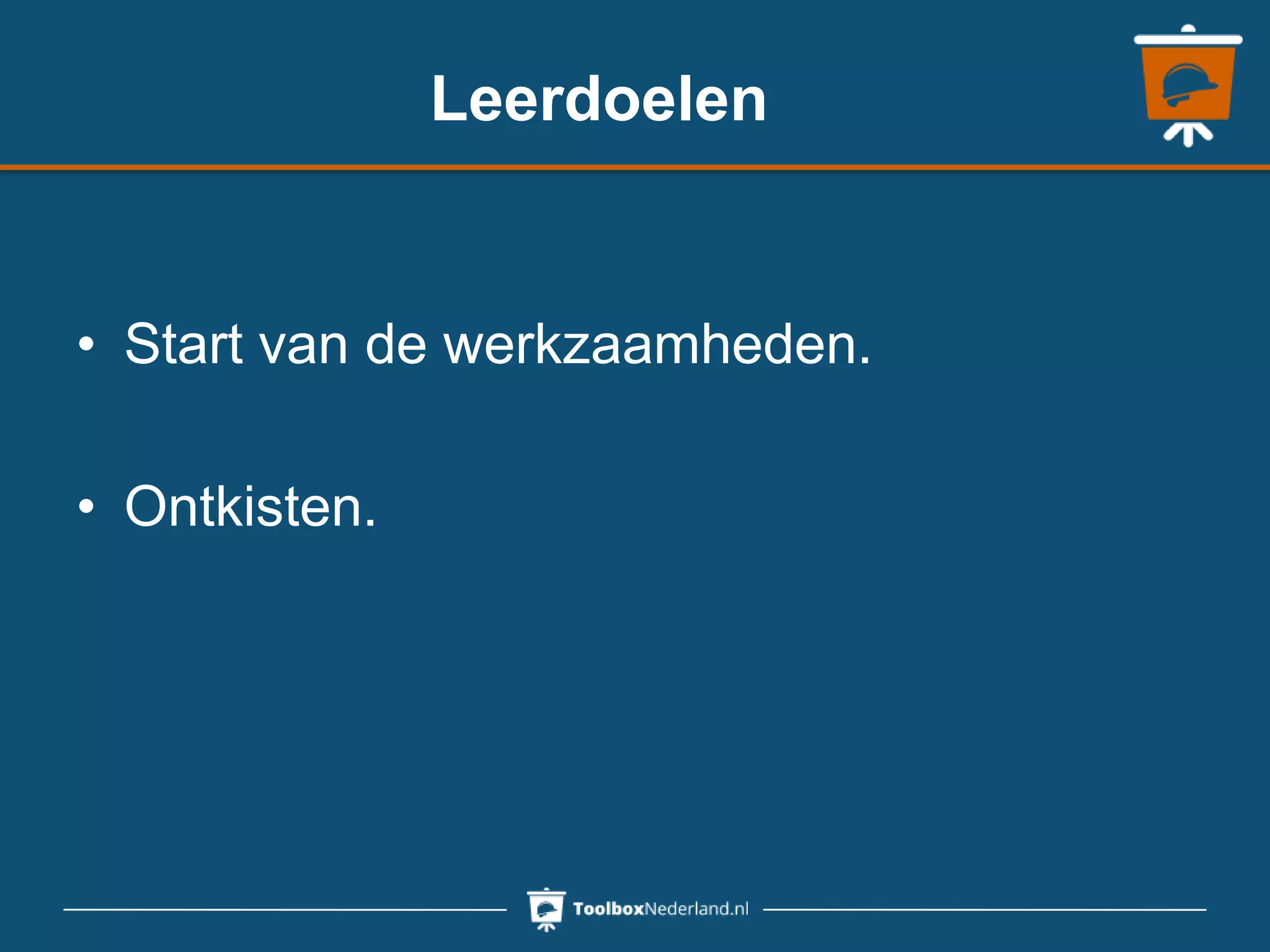 Tunnelbekisting ontkisten | PPTX