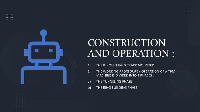 Tunnel boring machine ppt | PPTX | Track and Field | Sports