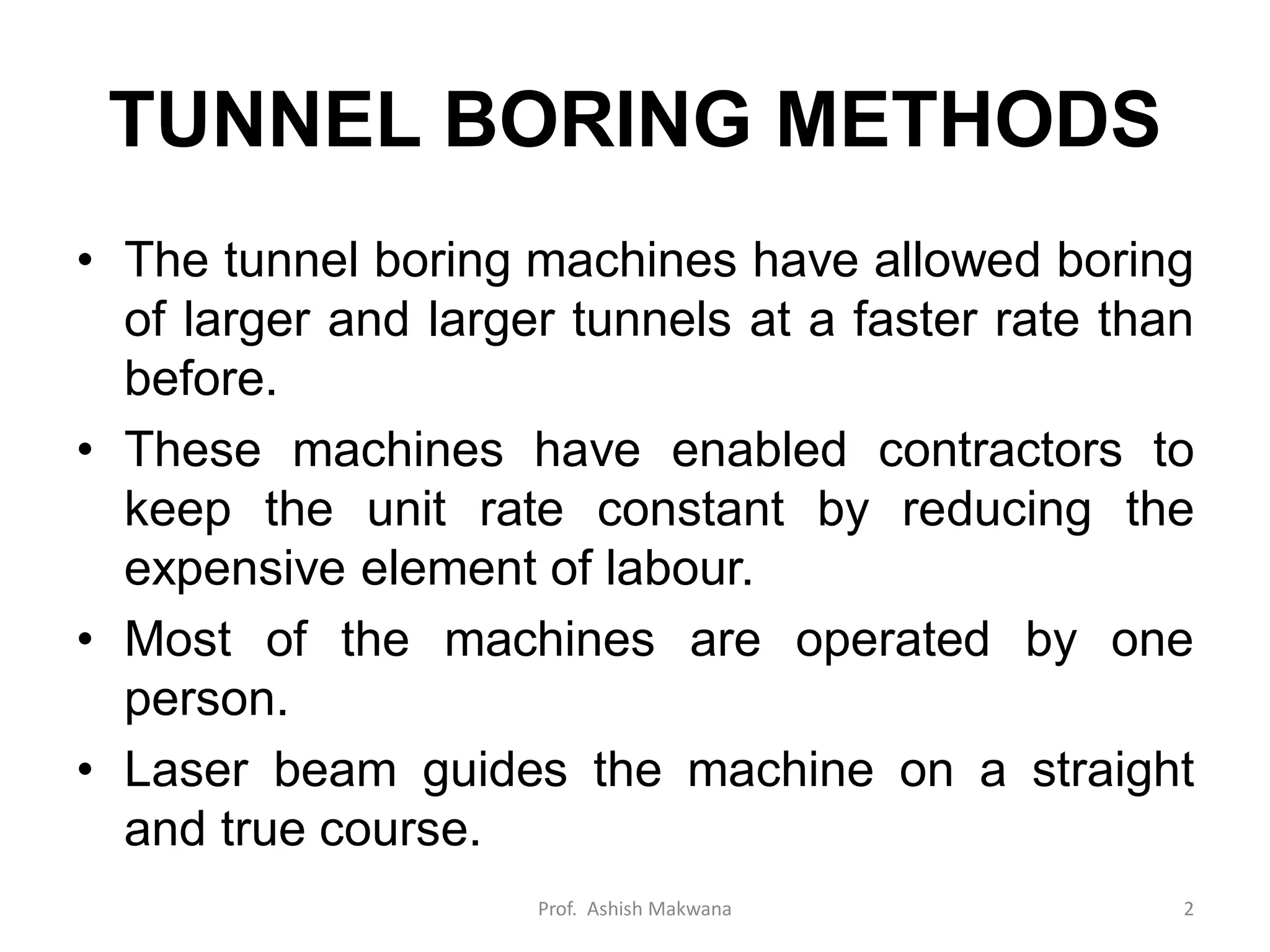 Tunnel boring machines_Advanced Construction Technology (Semester-6 ...