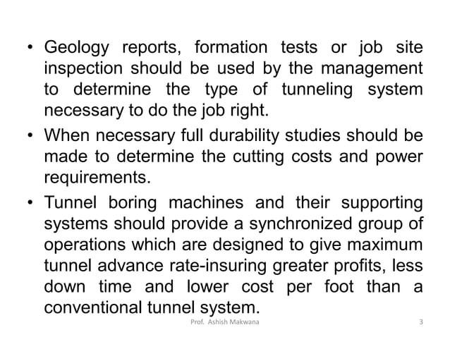 Tunnel boring machines_Advanced Construction Technology (Semester-6 ...