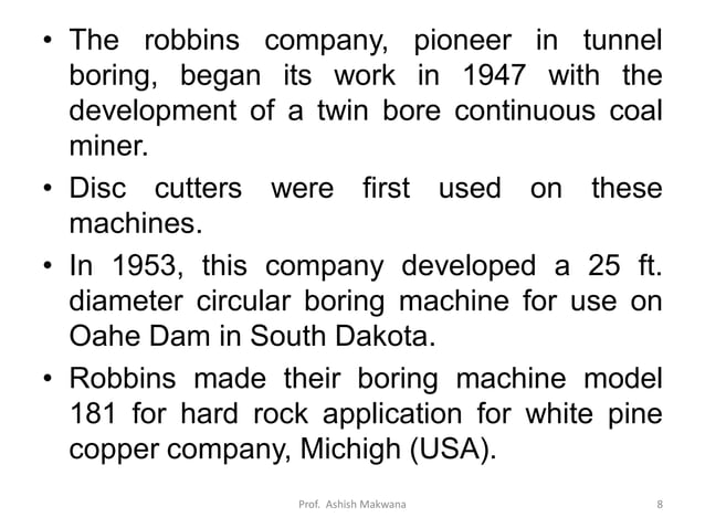 Tunnel boring machines_Advanced Construction Technology (Semester-6 ...