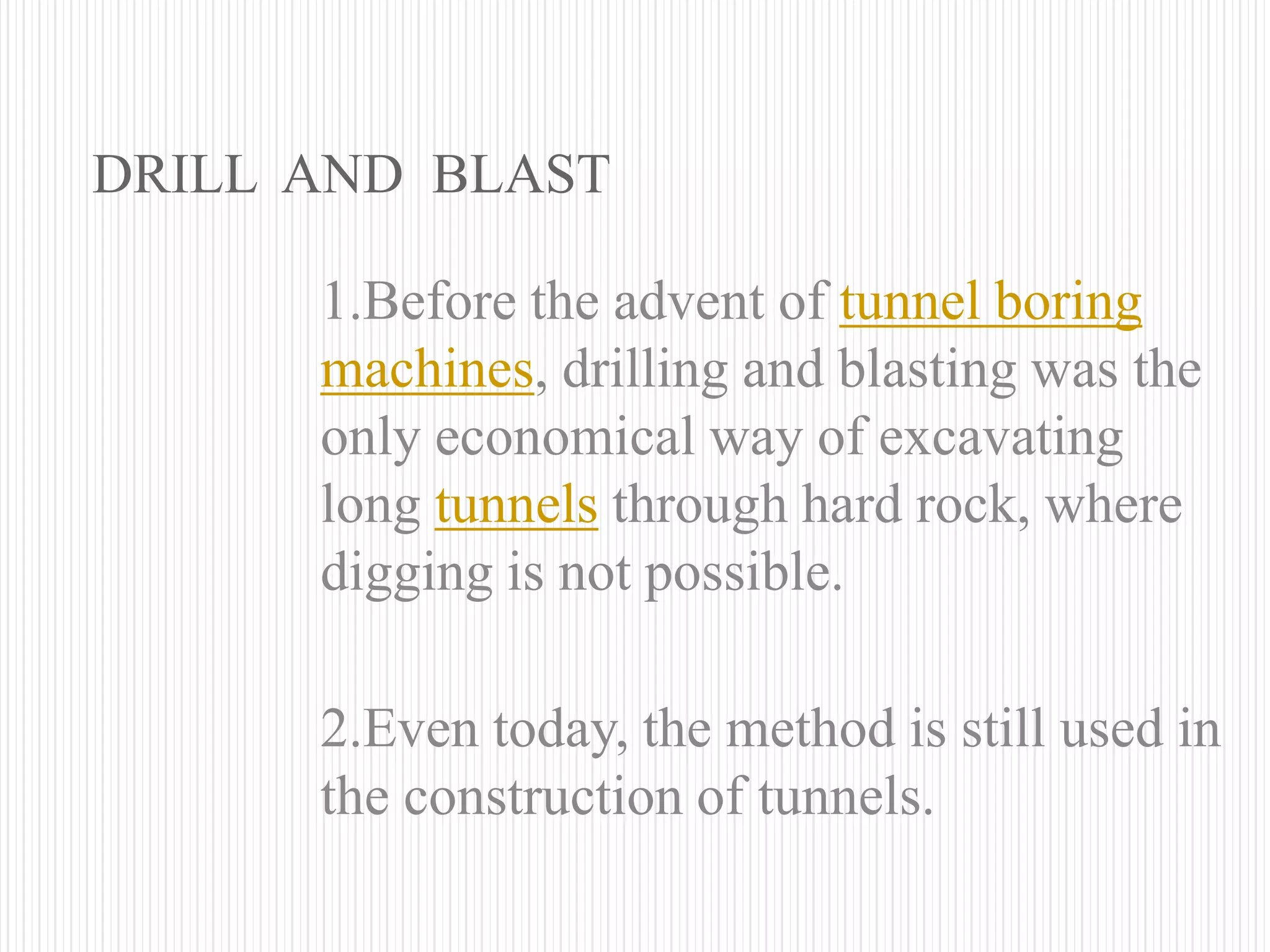 Tunnel construction | PPTX