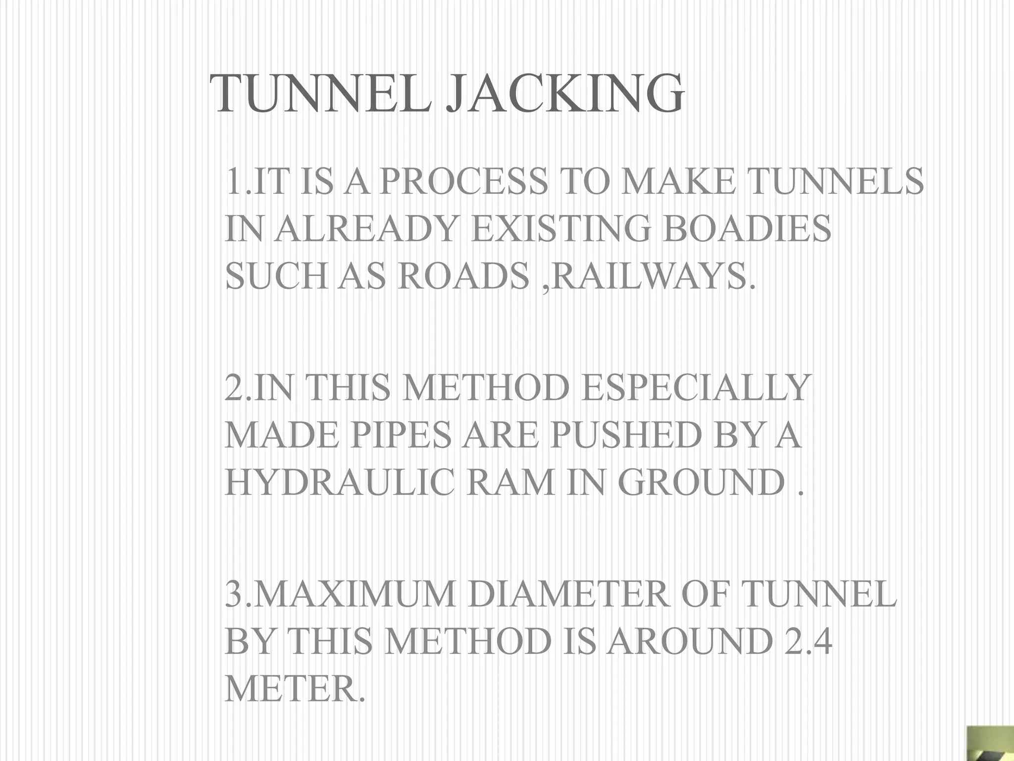 Tunnel construction | PPTX