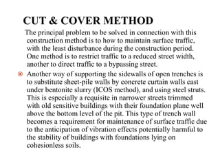 Tunnel construction | PPTX