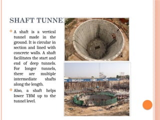 Tunnel Construction Techniques/Methods.pptx | Geology | Science