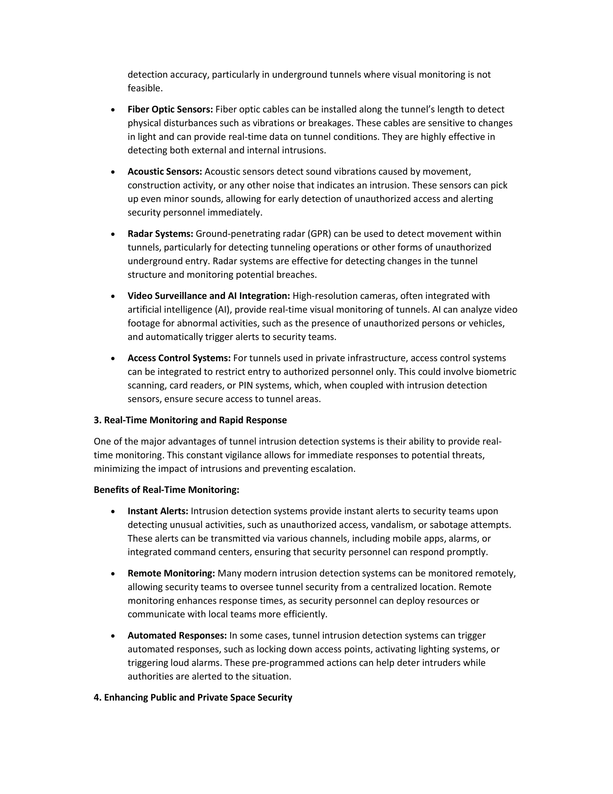 Importance of Tunnel Intrusion Detection in Safeguarding Public and ...