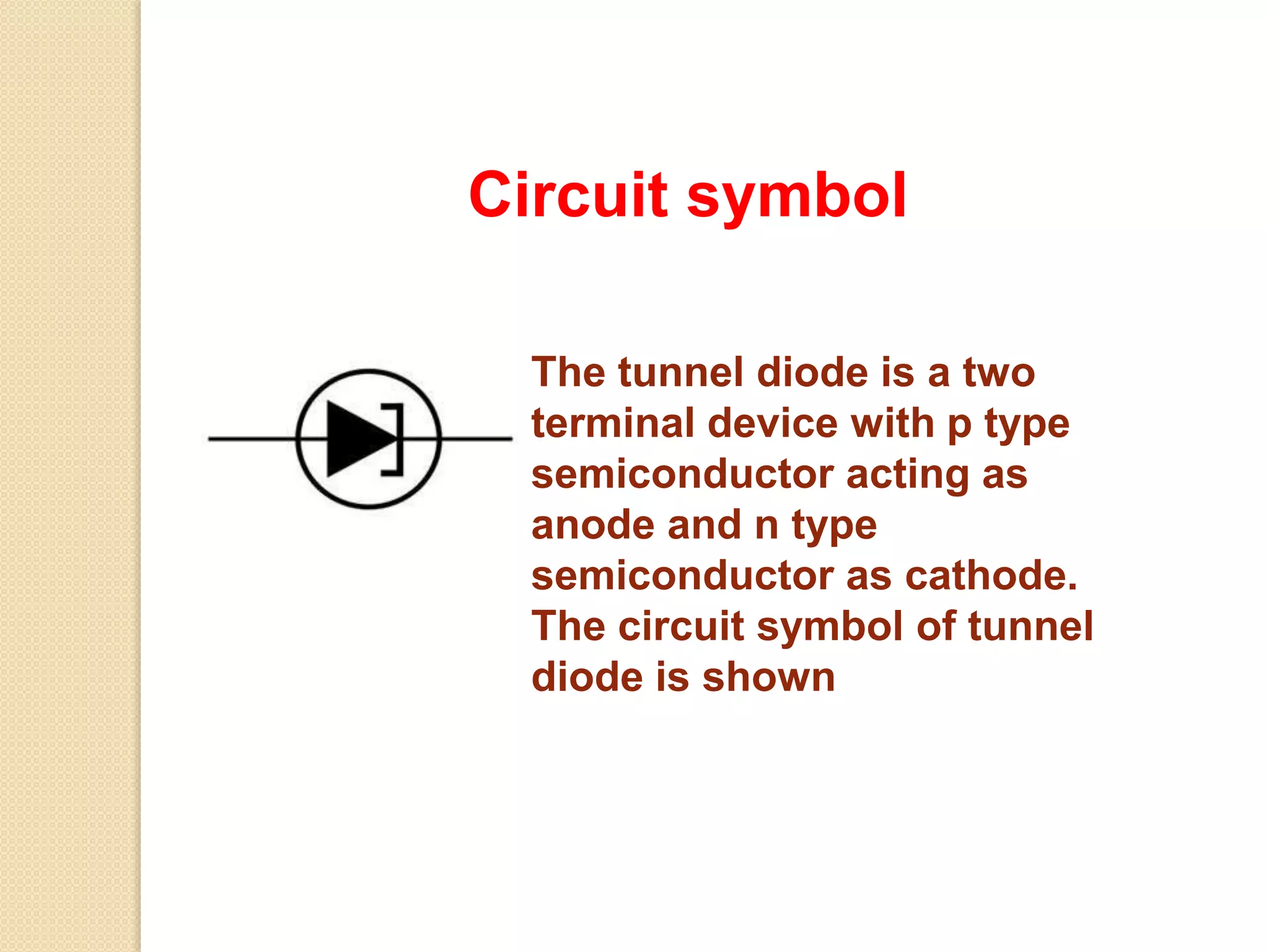 Tunnel Diode | PPTX