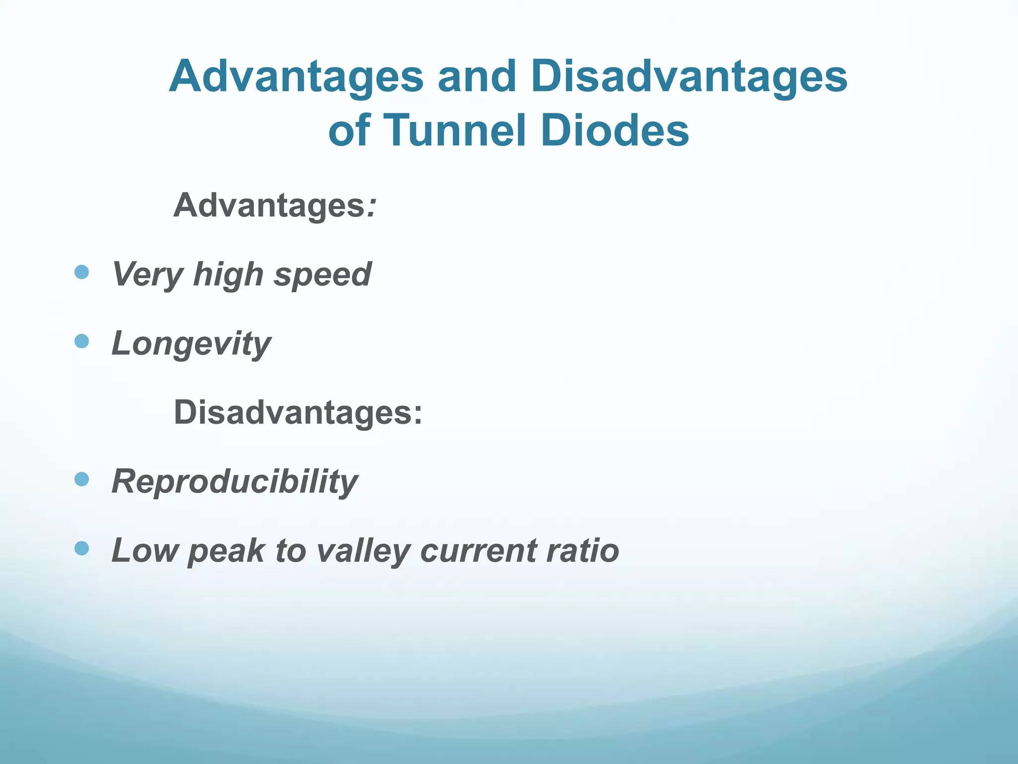 Tunnel diode sunum | PPTX