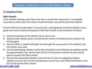 Tunneled catheter insertion | PDF