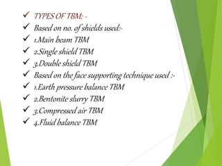 Advanced tunnel borring machine.ppt | Geology | Science